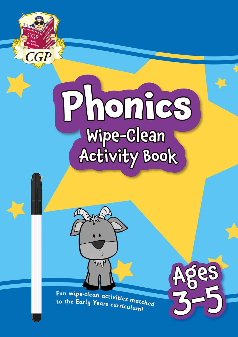 Phonics Wipe-Clean Activity Book for Ages 3-5 (with pen) (CGP Reception ...