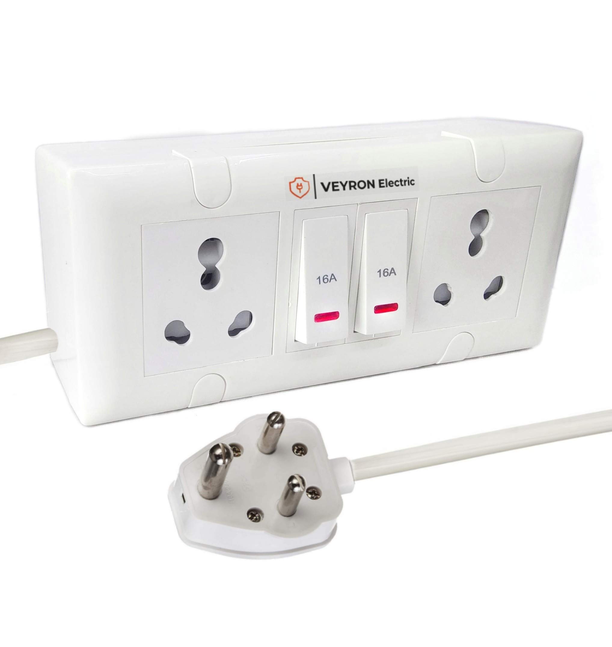 Buy VEYRON Electric Extension Board - Two 6/16A Socket and Two 16A ...