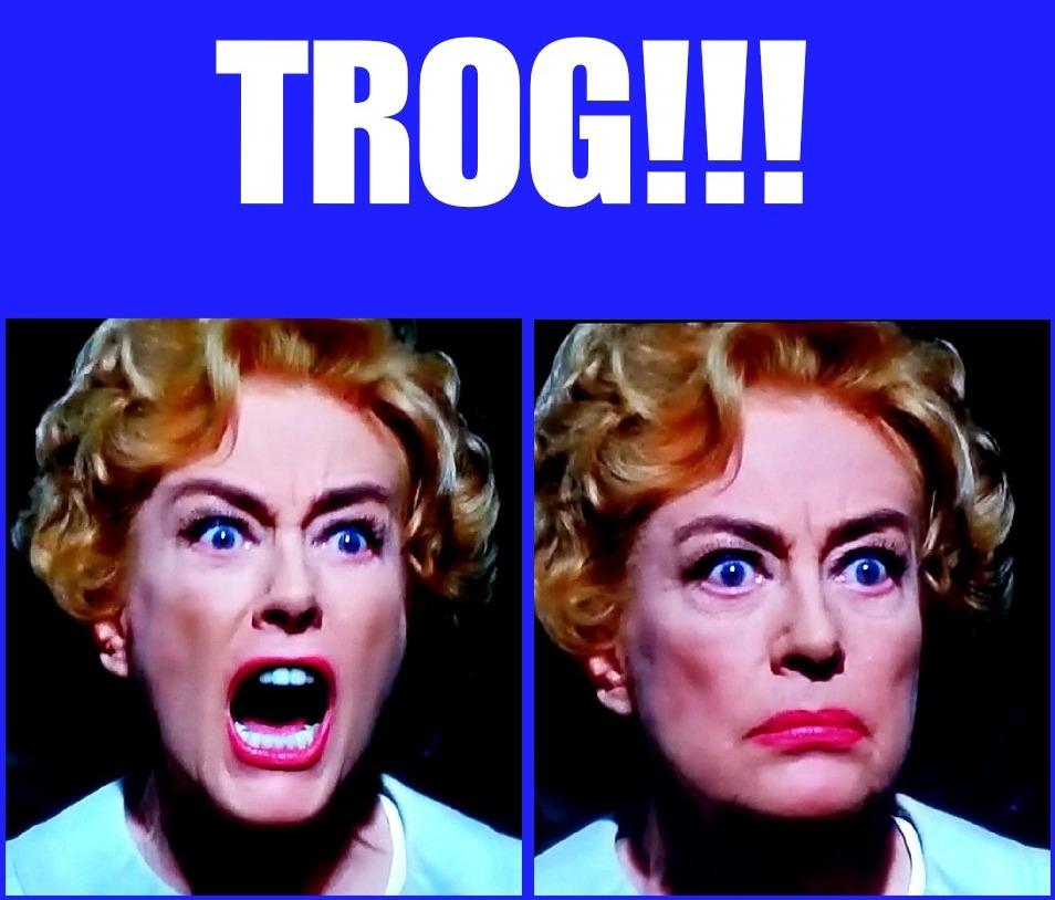 Amazon.com: Trog [VHS] : Joan Crawford, Michael Gough, Bernard Kay, Kim ...