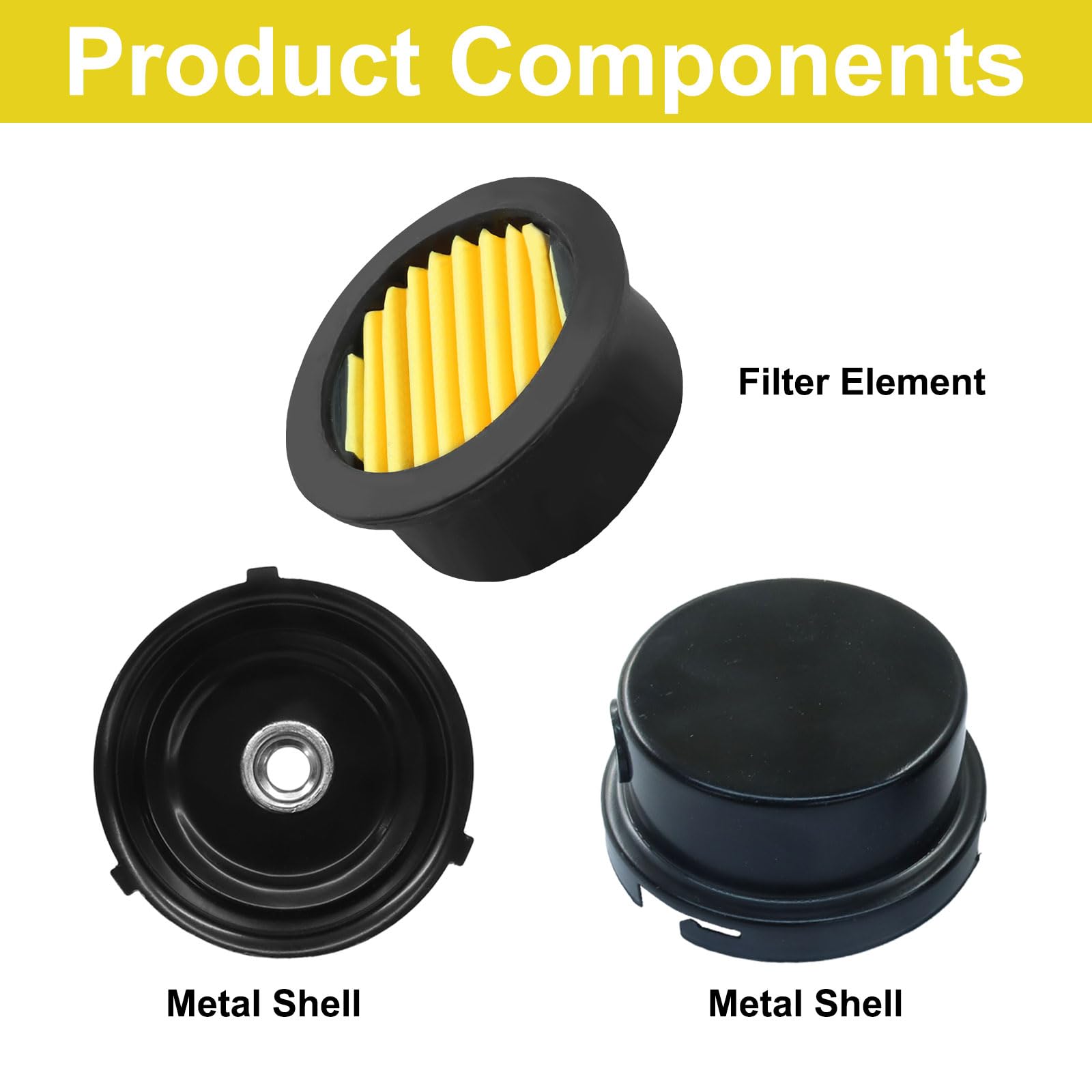 Snapklik.com : 1 Pcs Air Compressor Silencer, 1/4" Thread Air ...