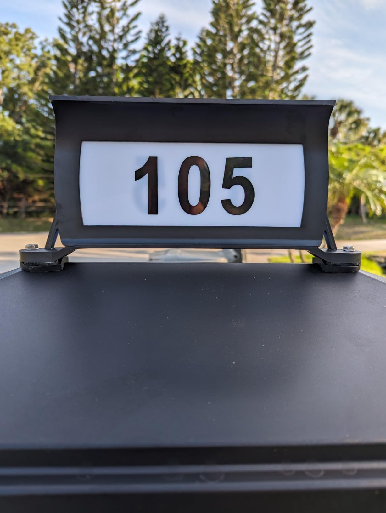 Amazon.com: Etetale Solar Address Sign, 3 Colors-in-1 Waterproof ...