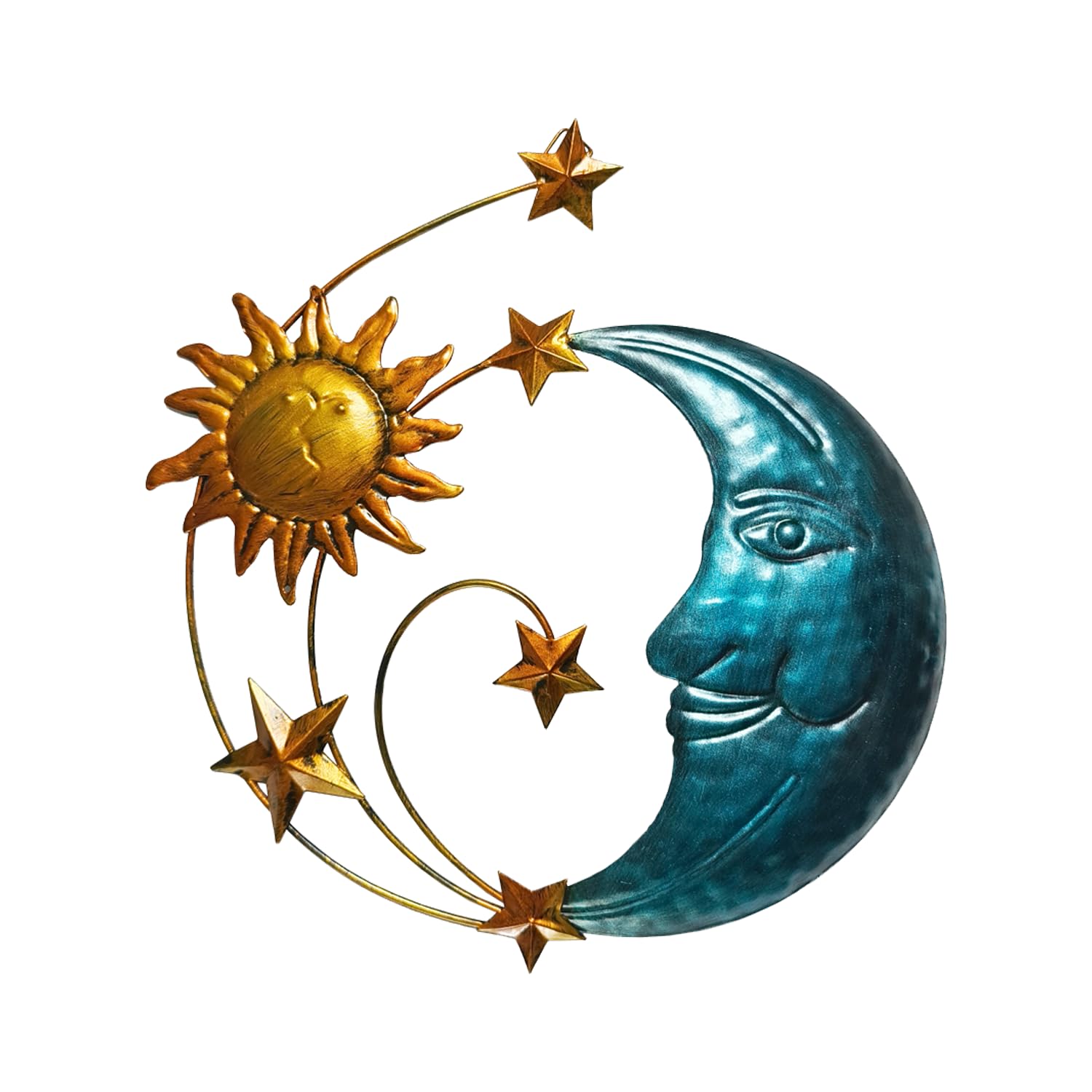 Amazon.com: Zoihet 13inchs Metal Sun Wall Decor - Outdoor Metal Wall ...