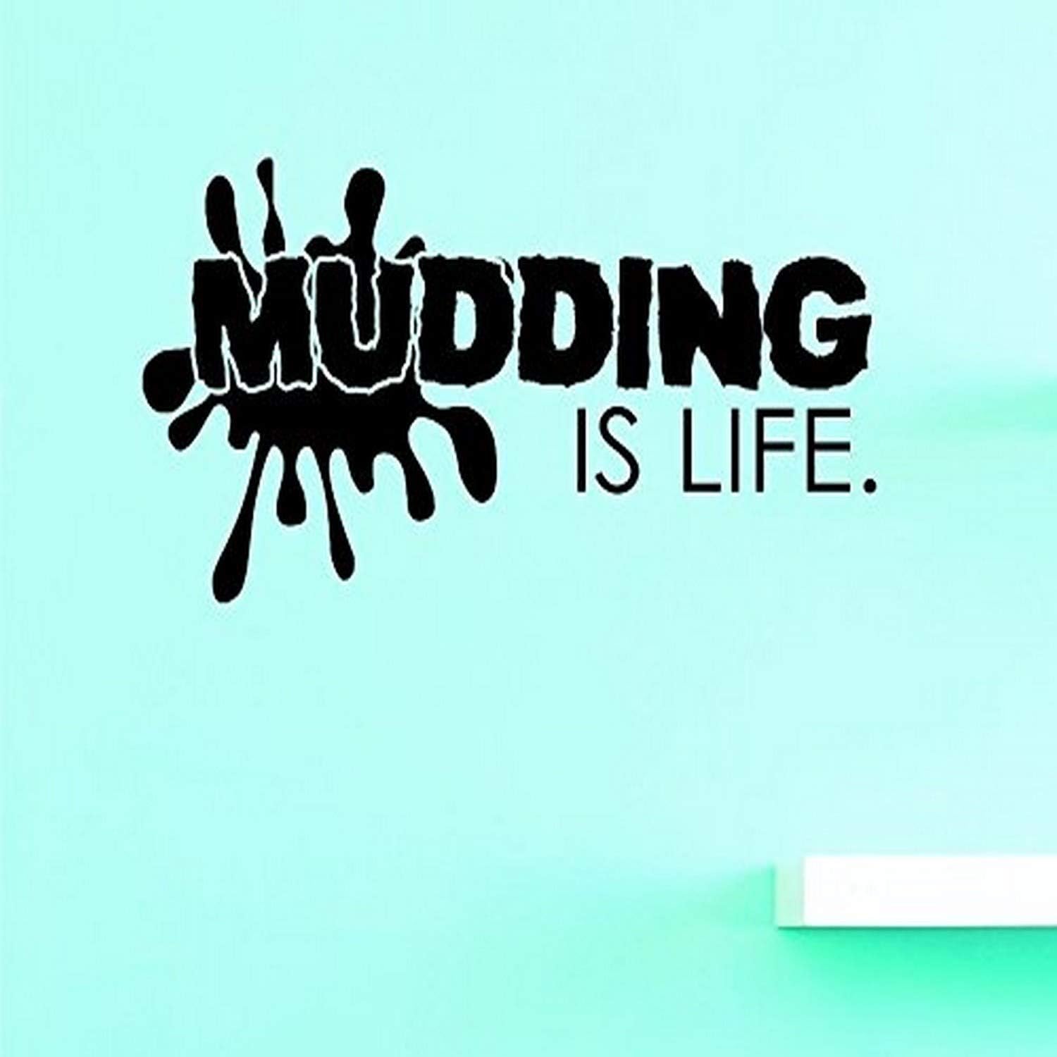 Amazon.com: Design with Vinyl Top Selling Decals Mudding is Life Wall ...