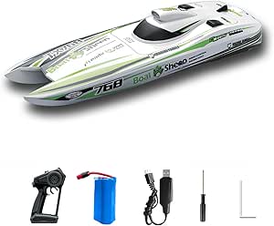 Amazon.com: GoolRC Remote Control Boat 2.4GHz High Speed 30km/h ...