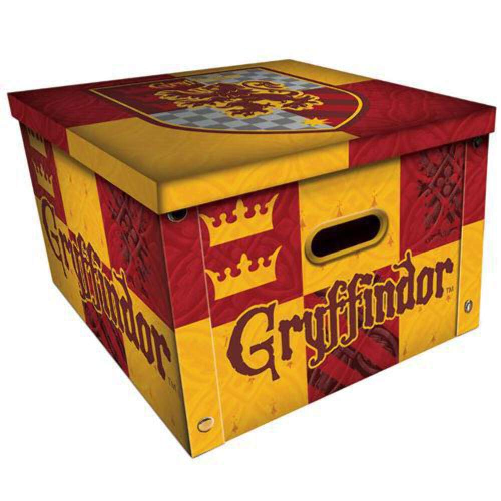 Harry Potter Storage Box with Lid (Gryffindor Design) 24cm x 37cm x ...