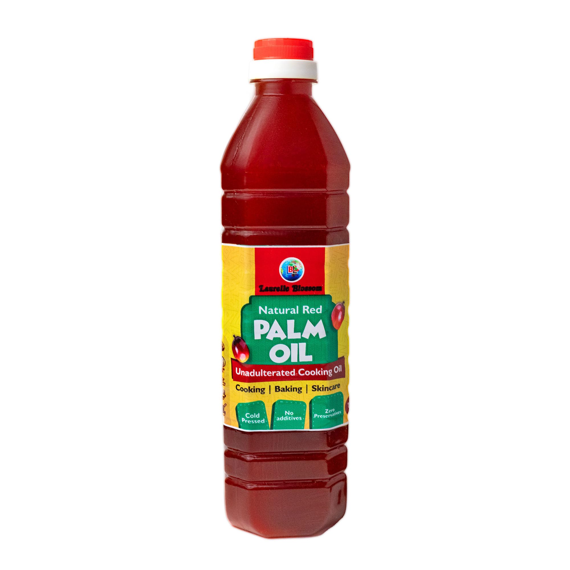 Amazon.com : Laurelle Blossom Palm Oil 1 litre- Unrefined Red Palm Oil ...