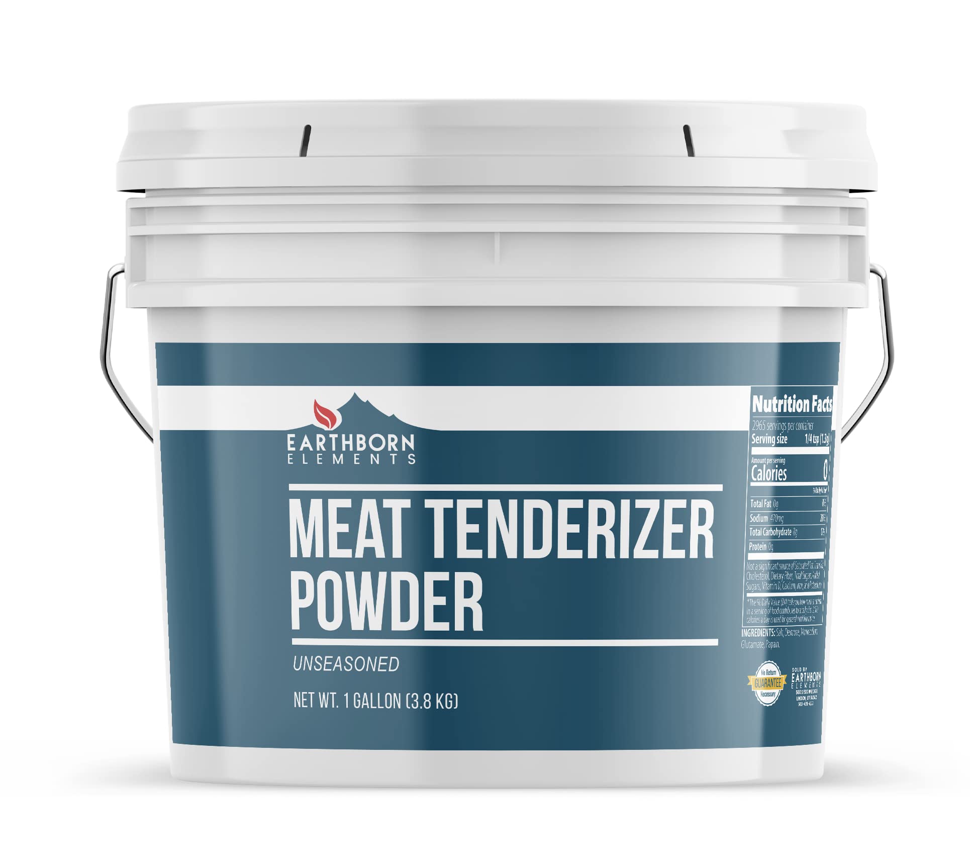 Amazon.com : Earthborn Elements Meat Tenderizer Powder 1 Gallon Bucket ...