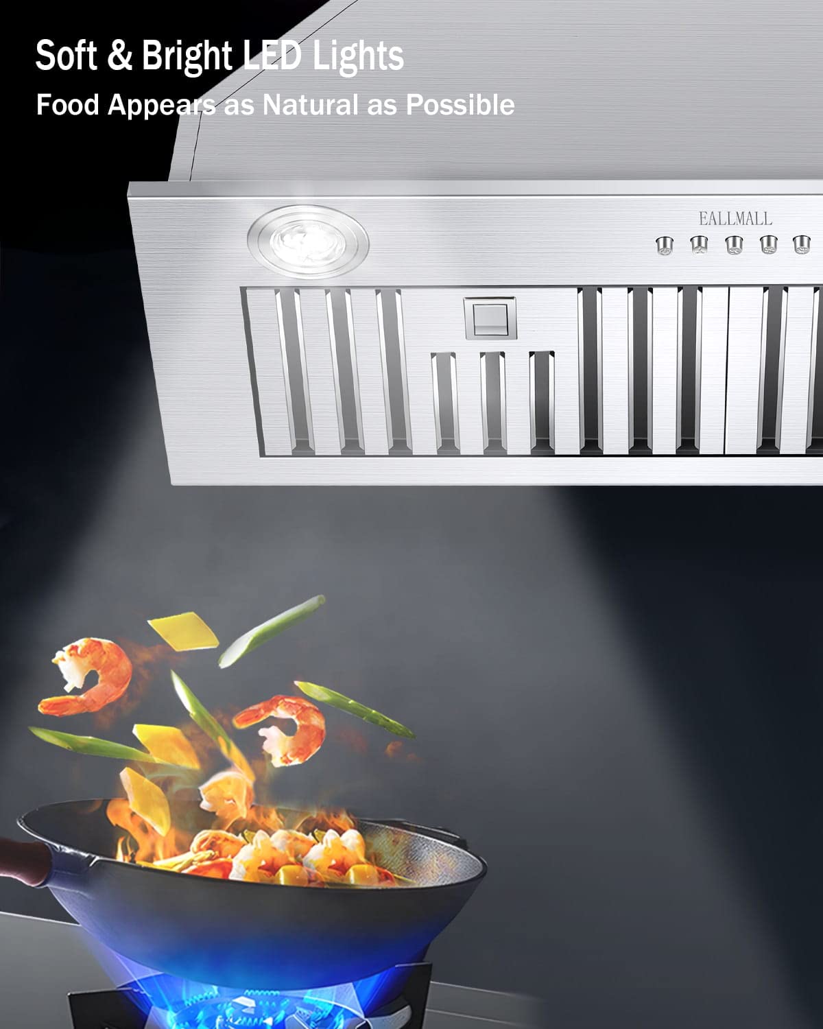 Snapklik.com : Range Hood Insert 30 Inch, 770 CFM, Ducted/Ductless, 3 ...