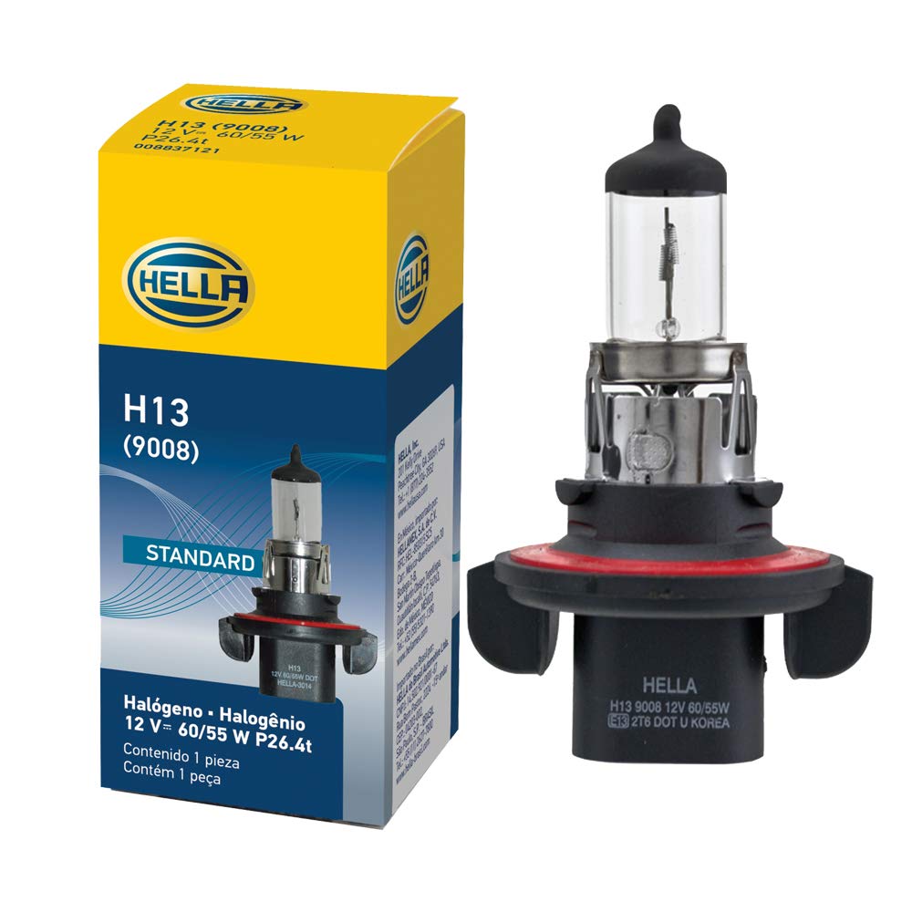 Foco HELLA STANDARD H13. Número de parte HELLA: H13 En caja : Amazon ...