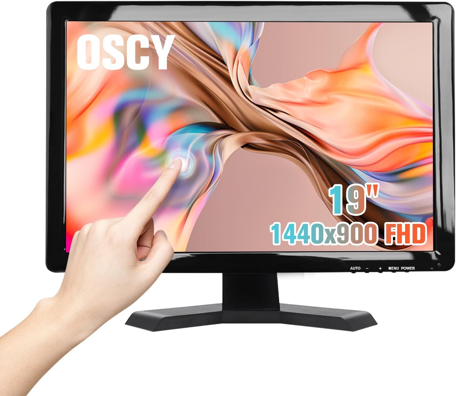 Amazon.com: OSCY Monitor de pantalla táctil de 19 pulgadas 1440x900 ...