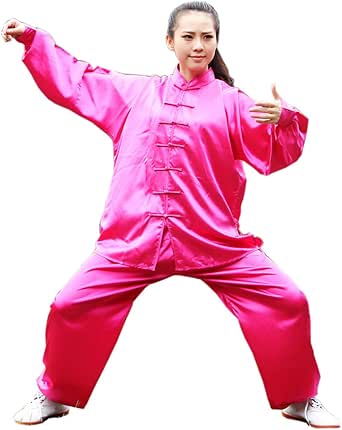Amazon.com: Rushine Unisex Chinese Kung Fu Tai Chi Silk Uniform Martial ...