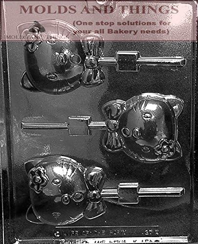 Amazon.com: KITTY KAT POP Kids Chocolate Candy Mold with © molding ...