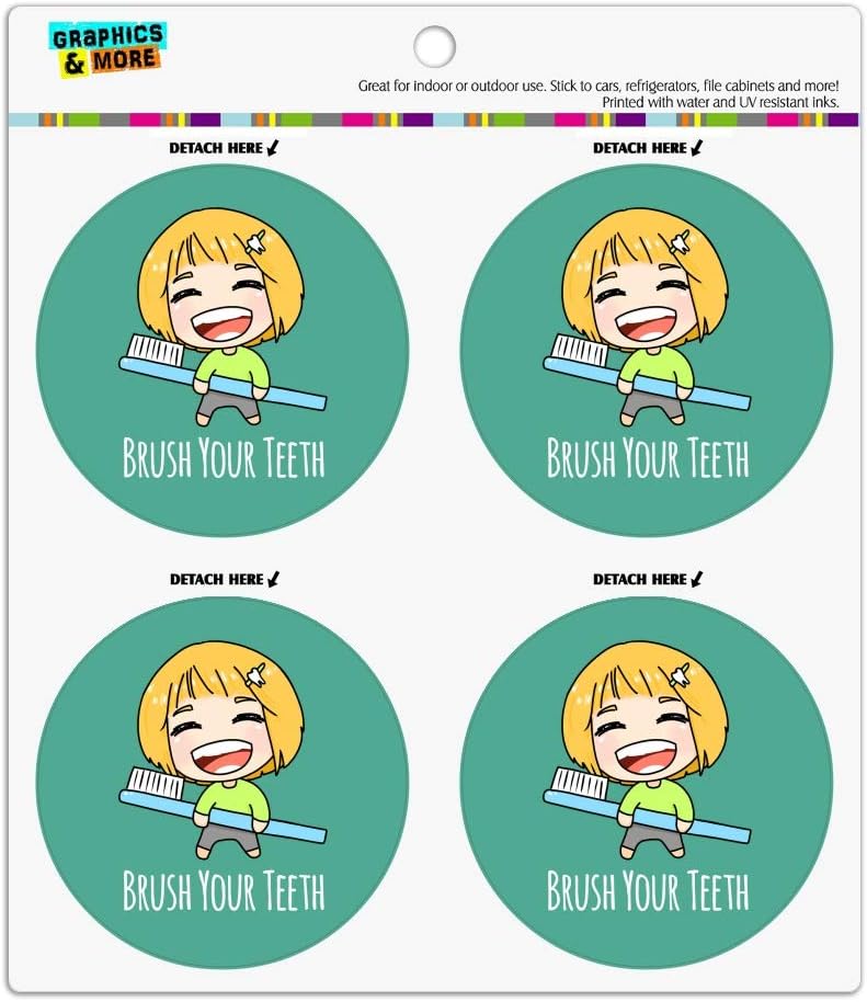 Amazon.com: Brush Your Teeth Toothbrush Kawaii Chibi Refrigerator ...