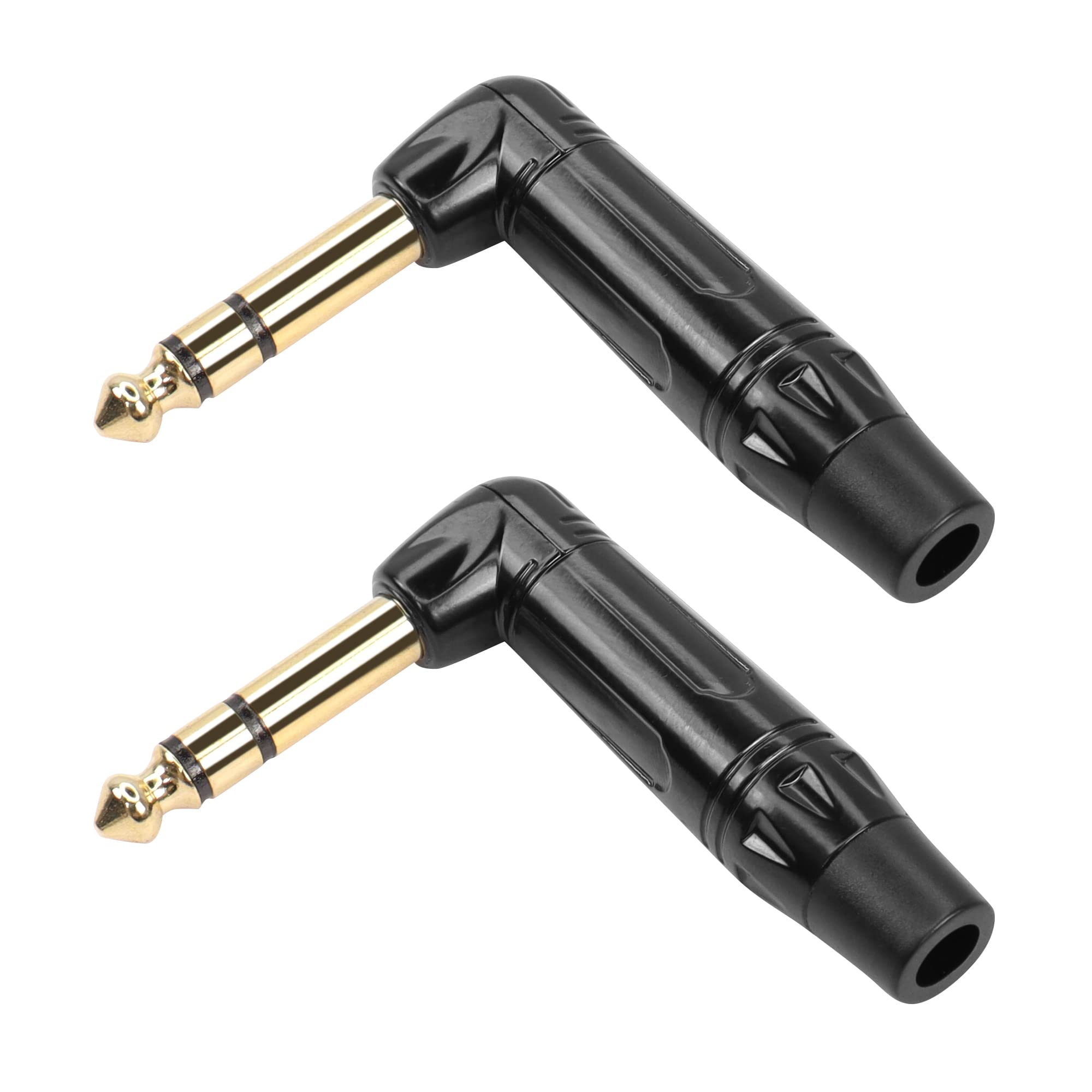 Amazon.com: PNGKNYOCN Audio 1/4 "90 Degree Right Angle Plug, 6.35mm ...