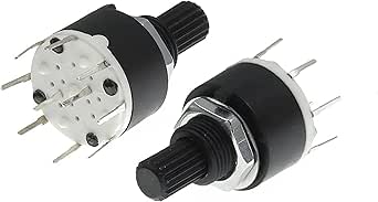 Rotary Encoder 10PCS SR16 16MM Rotary Band Switch 2 Pole 3 4 Position 1 ...