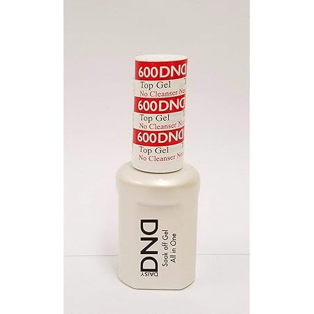 DND #600 - No Cleanser Needed - UV/LED Cure Soak off Gel Top Coat 0.5oz ...