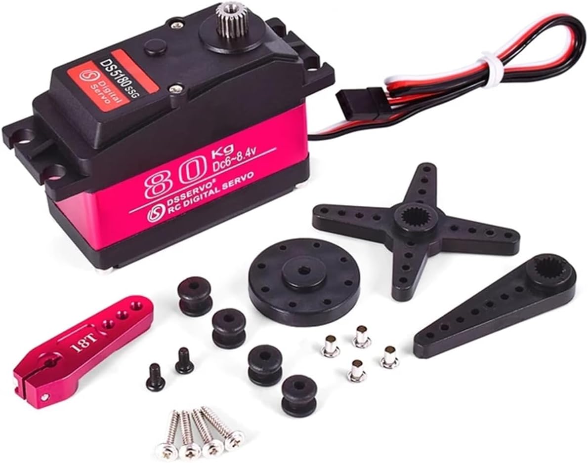 Amazon.com: 80KG High Torque HV DC 8.4V Waterproof Metal Gear Digital ...