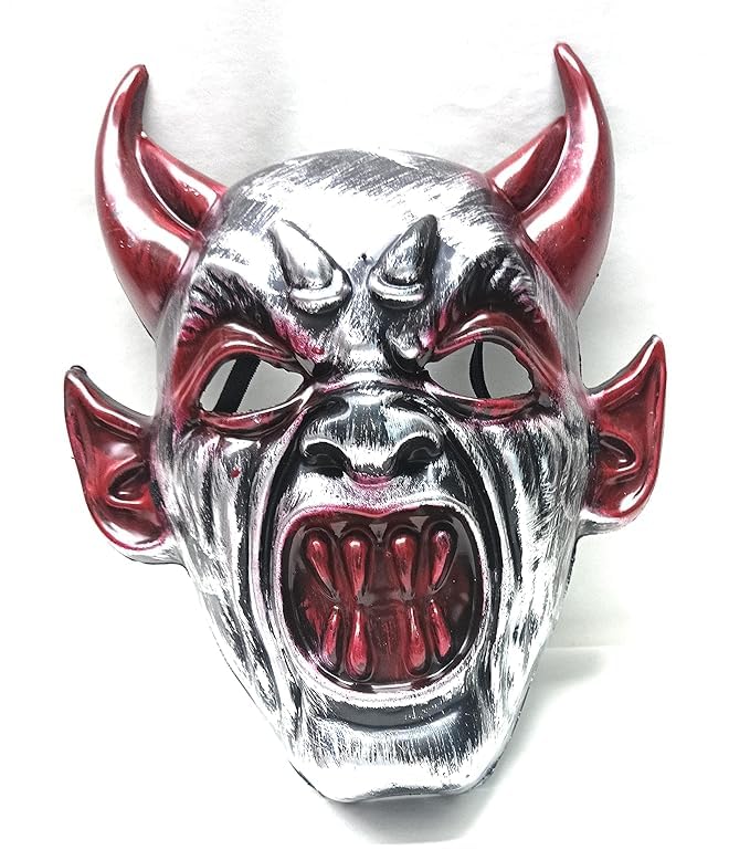 Buy GIRLYZ ATTIRE Vampire Horn mask Costume Devil Plastic Mask Kids ...