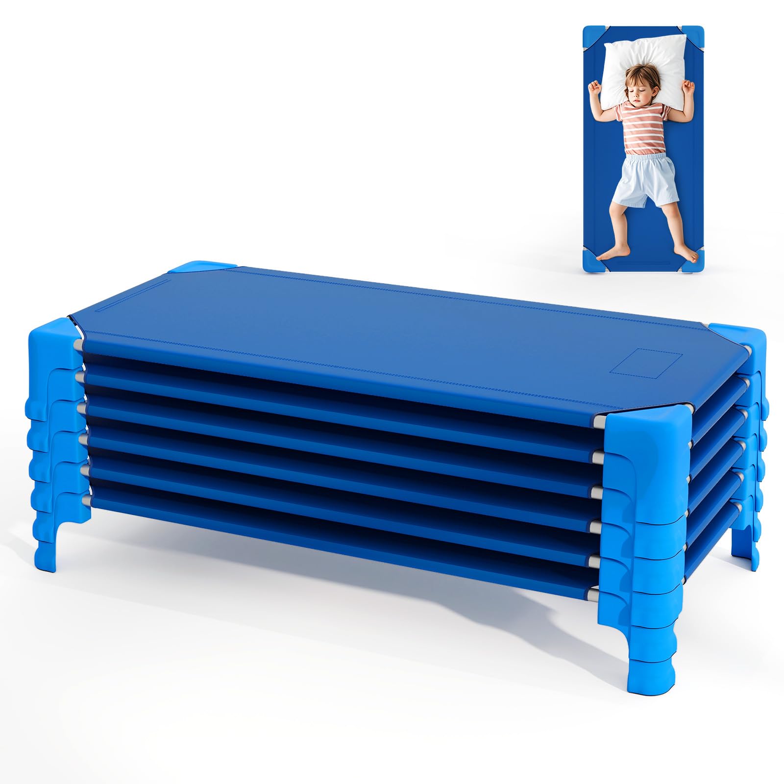 Amazon.com: Giantex Stackable Daycare Cots for Sleeping, 53" L x 24" W ...