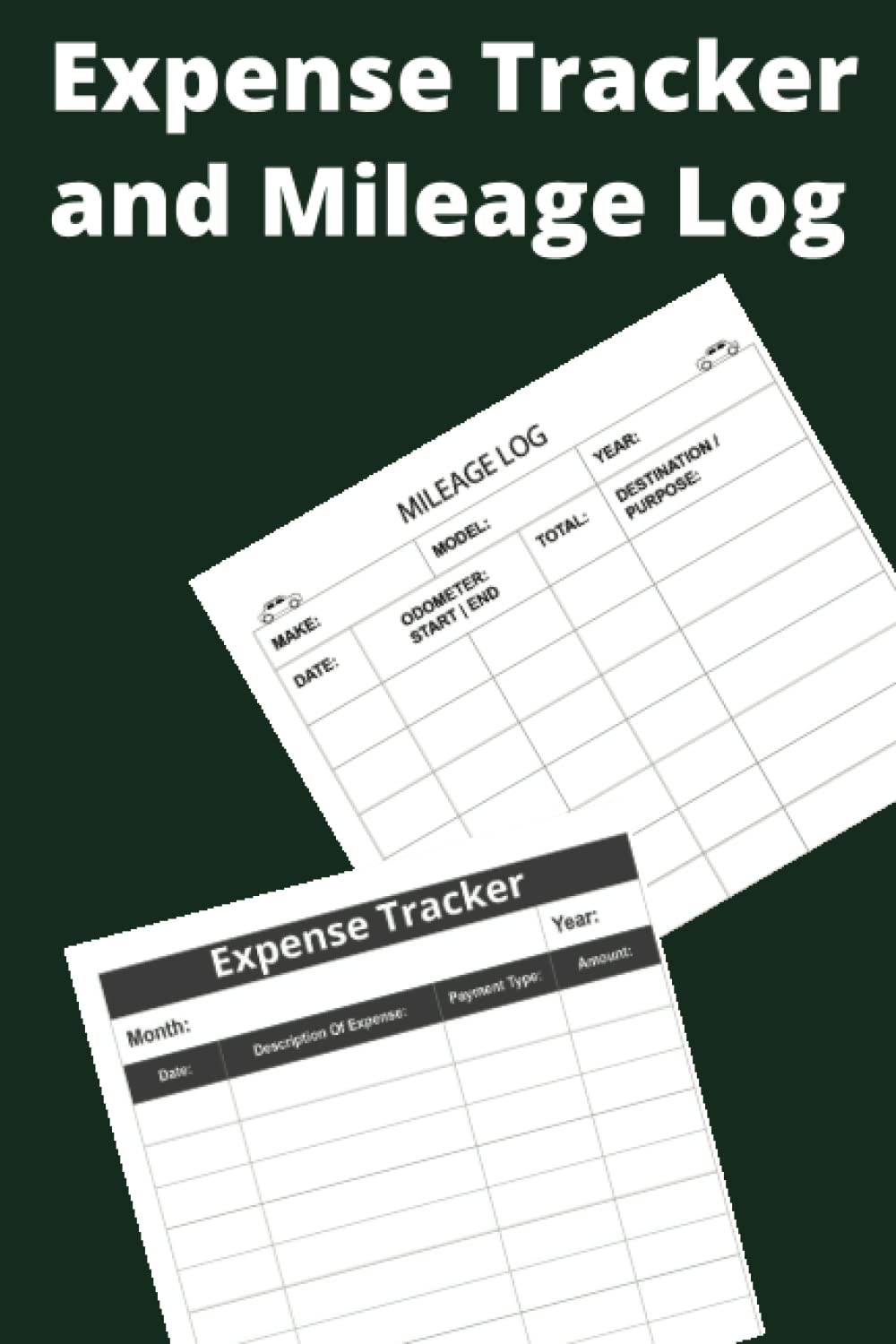 Expense Tracker and Mileage Log: 6X9 tracker for business or personal ...