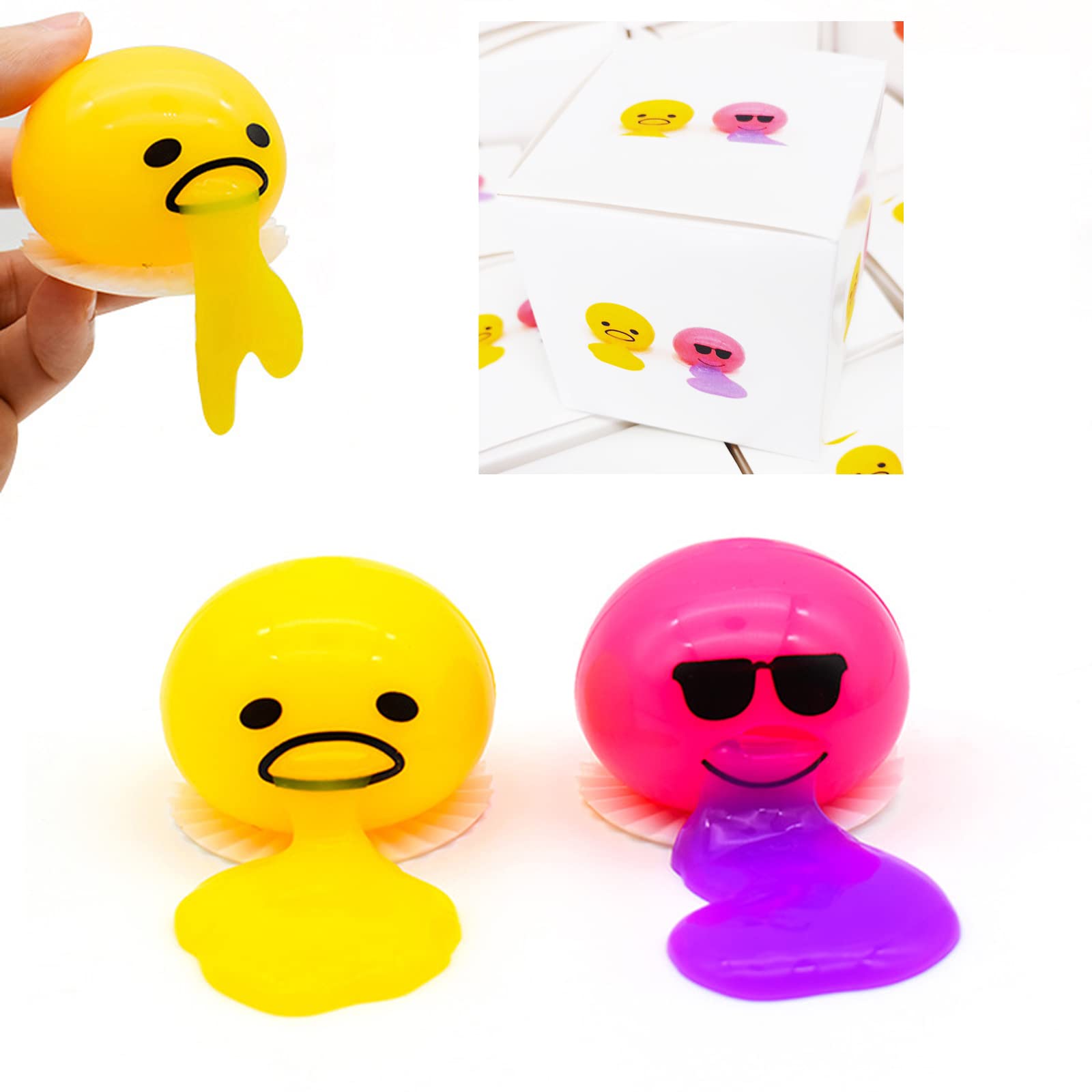 Vomiting Egg Stress Ball Puking Egg Fidget Toy Vomiting Egg ...
