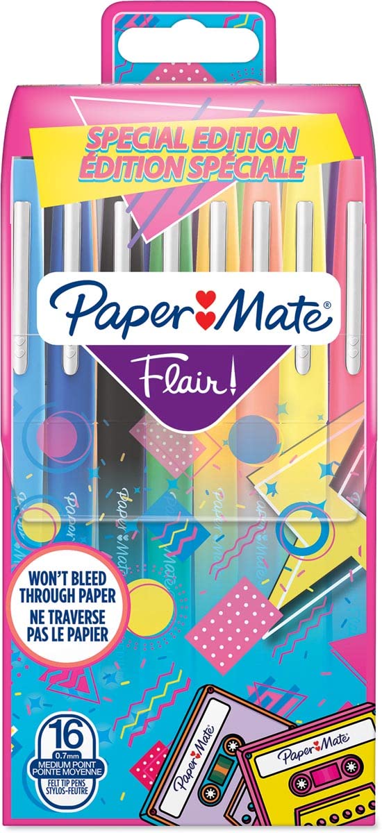 Amazon.com : Paper Mate Flair Felt Tip Pens | Medium Point (0.7 mm ...