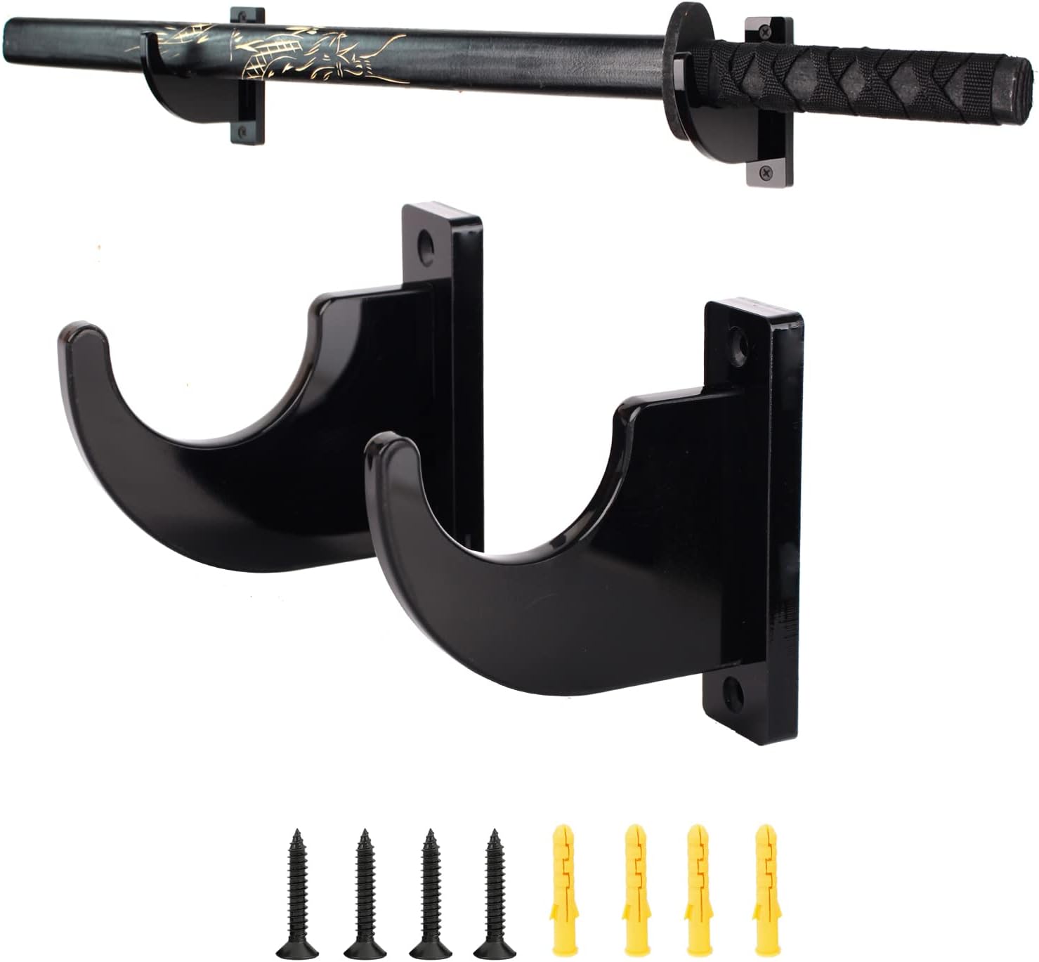 Amazon.com: Sword Wall Mount - Hard Wood Sword Mount for Wall - Durable ...