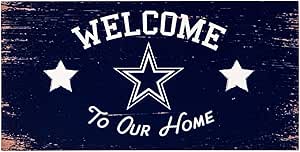 Amazon.com : NFL Dallas Cowboys Wood Sign Wall Décor | 12 x 6 Inches ...