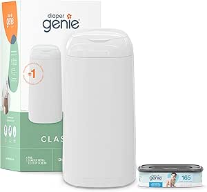 Diaper Genie Classic Pail with Odor Control Refill System