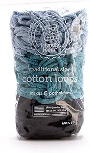 Amazon.com: Lotta Loops by Friendly Loom - Atlantic Pack (Traditional Size) Powder Blue, Peacock ...