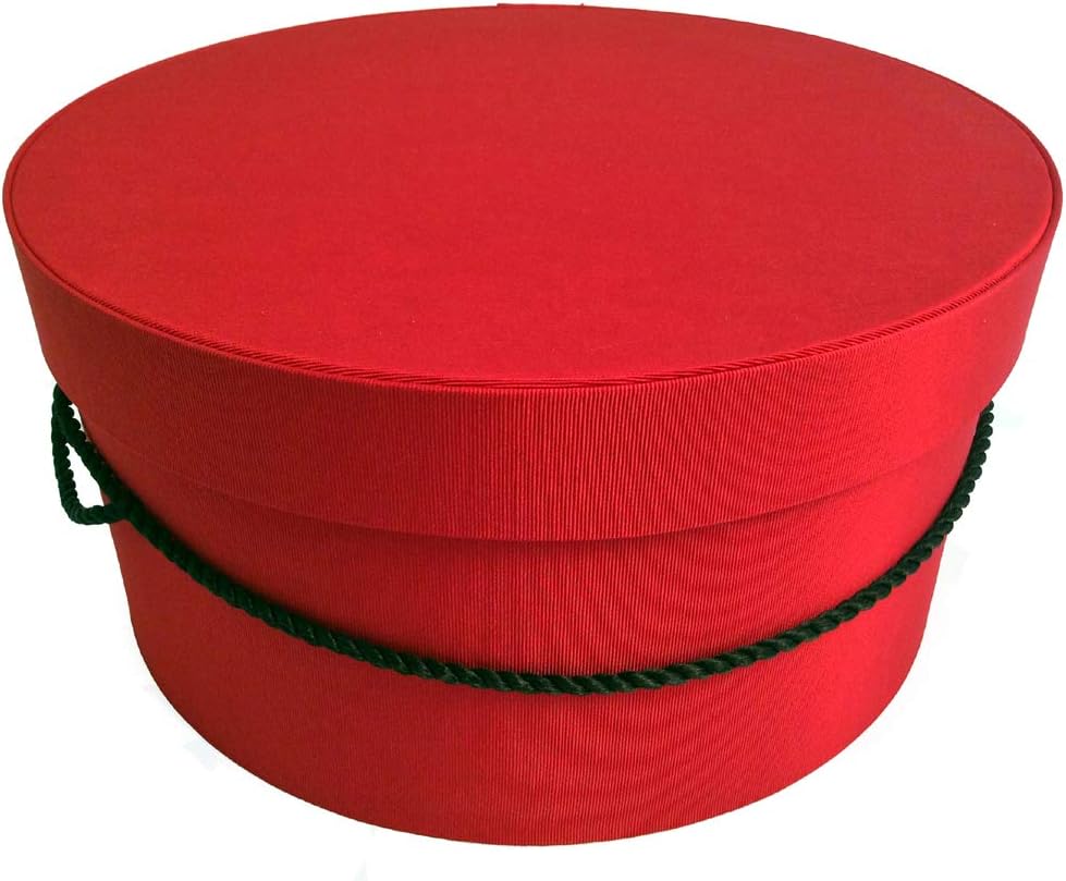 Amazon.com - Sarah's Hat Boxes Classic Red Hat Box – 21.5" x 11.5" (Dia ...