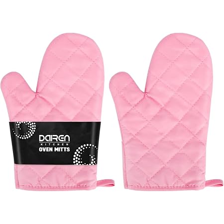 Amazon.com: Oven Mitts, Premium Heat Resistant Kitchen Gloves Cotton ...