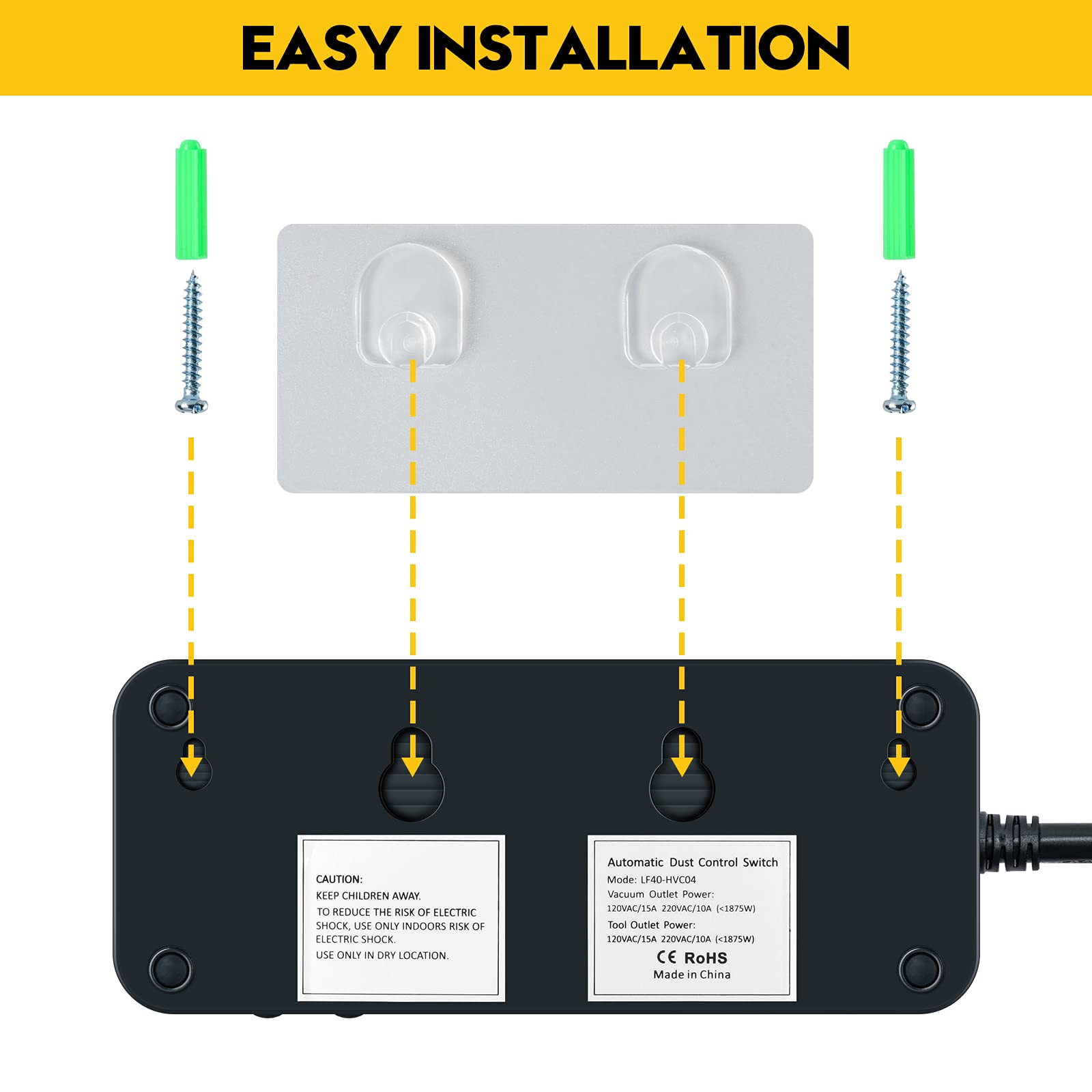 Snapklik.com : Automatic Vacuum Switch For Power Tools, Dust Control ...