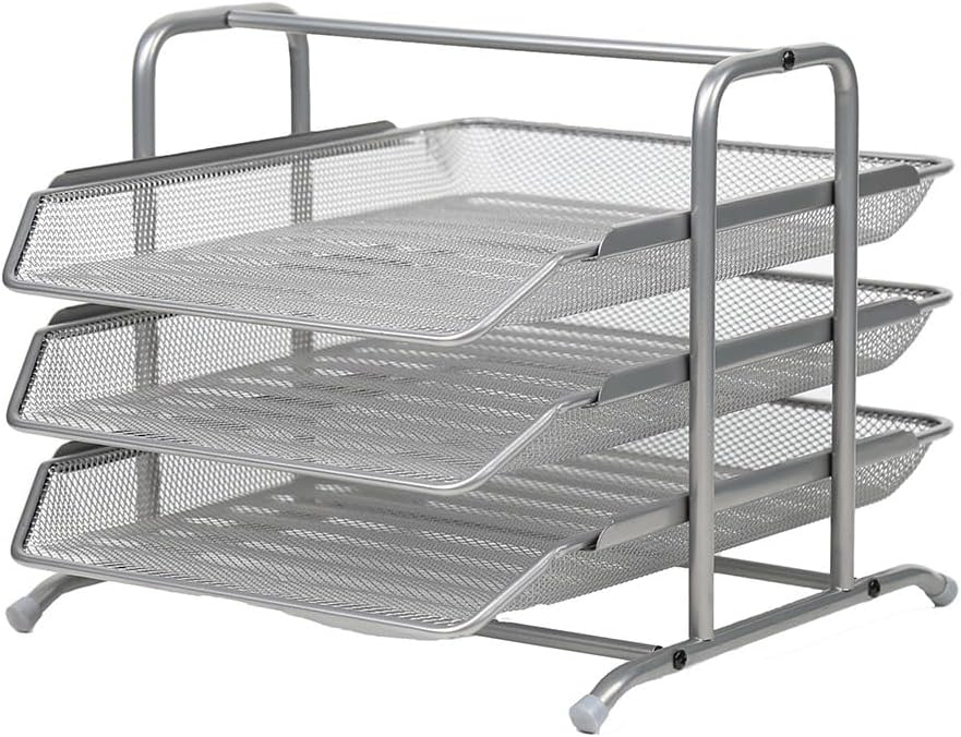 JEBELE Office File Organiser, Different Pockets A4 Paper Mesh in Tray ...