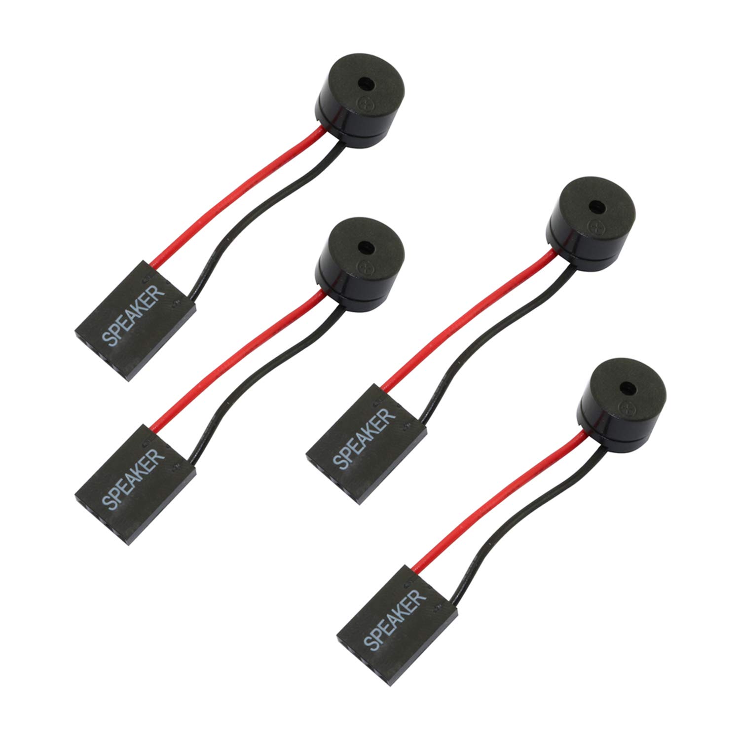 Buy 4-Pack Computer Case Mainboard Buzzer Mini Plug Buzzer for PC ...