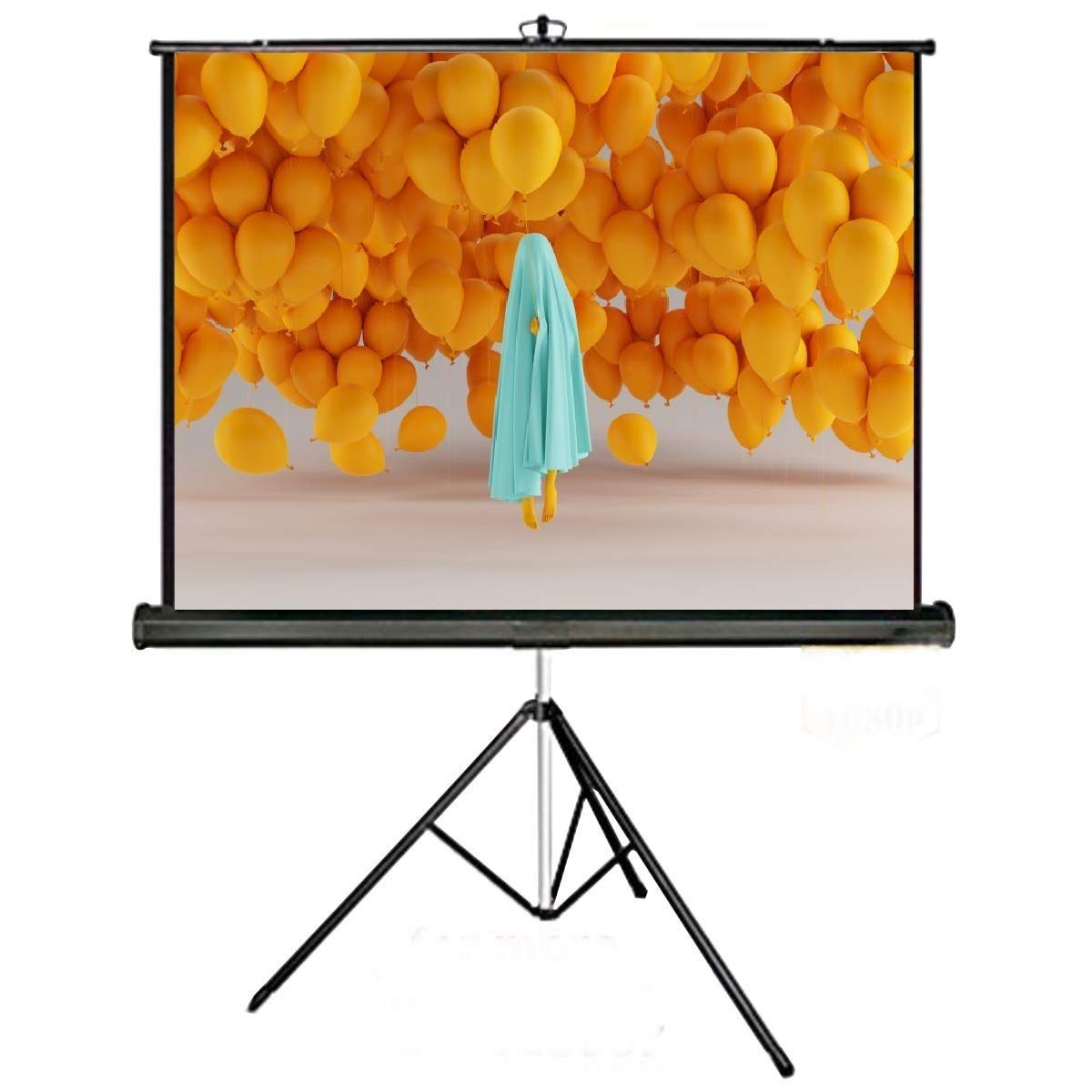 Royality® Tripod Stand Projector Screen (6 Ft. (Width) x 4 Ft. (Height ...