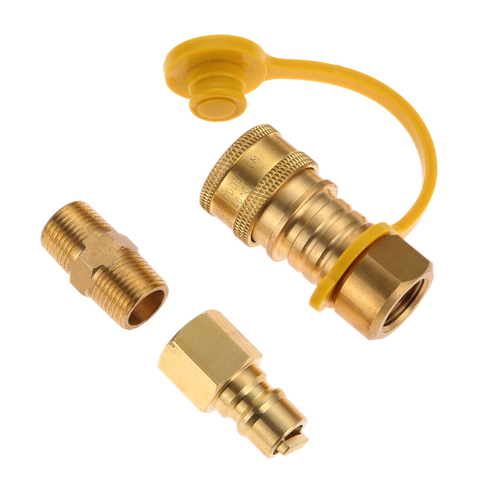 Aupoko 3 8 Inch Natural Gas Quick Connect Fittings Brass Propane Gas