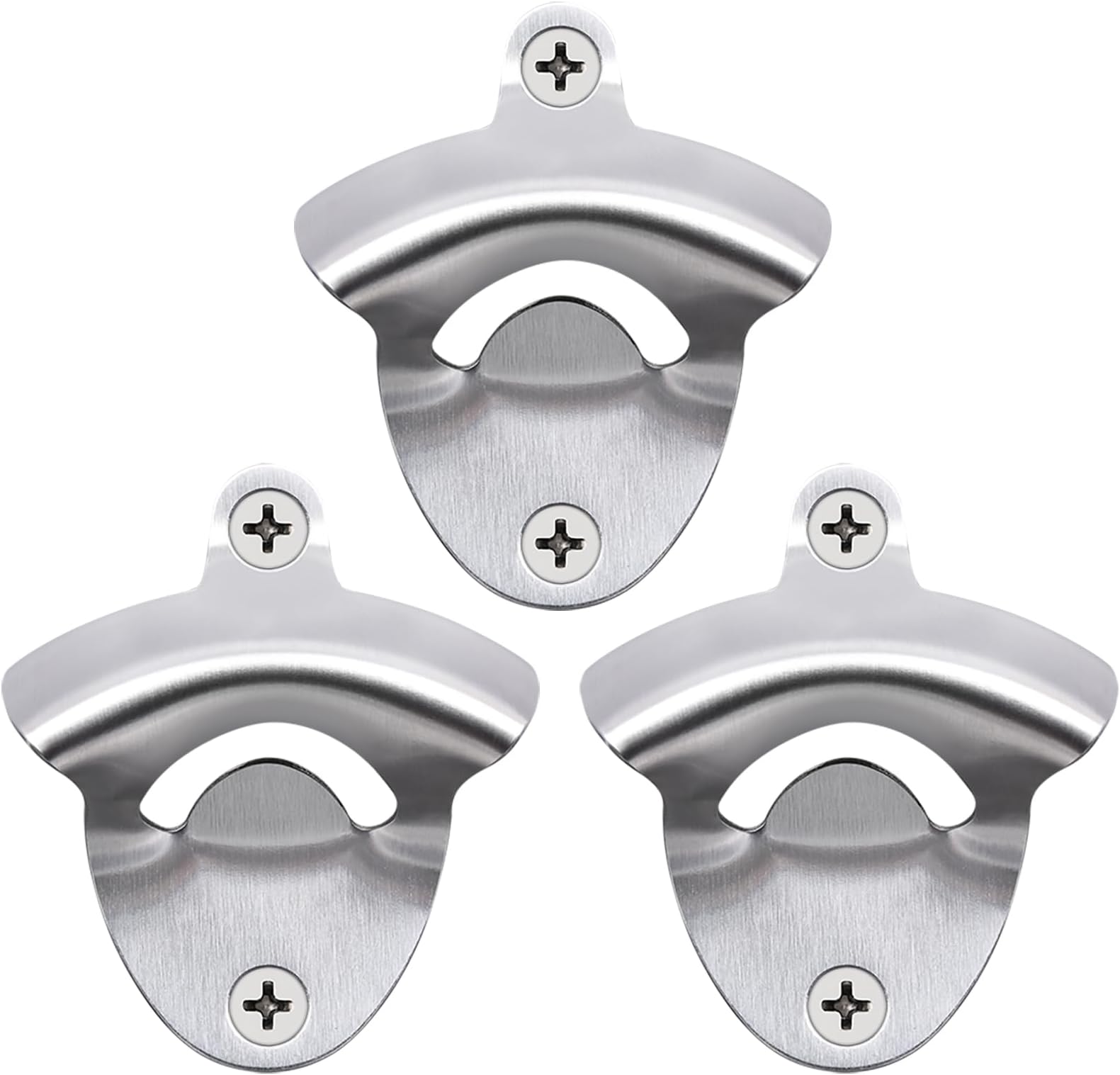 Amazon.com: Barware Gear: Brushed Stainless Steel Wall Mounted Bottle ...