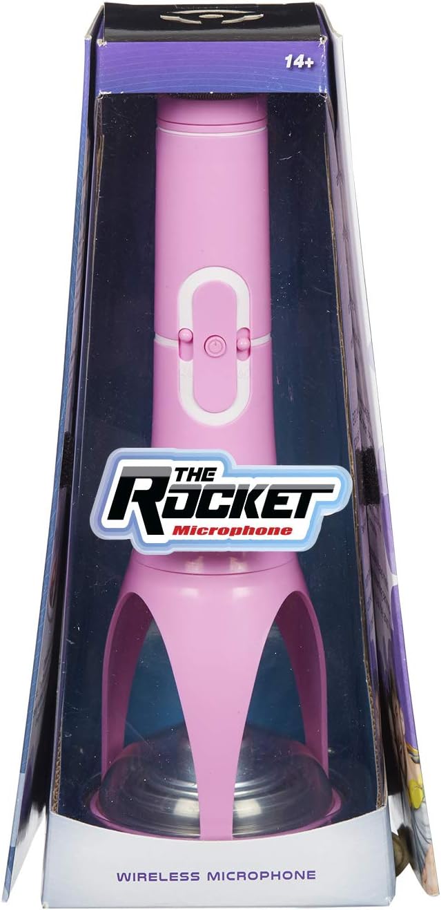 Rocket Wireless Singing Machine 51014 Rocket Microphone, Pink : Amazon ...