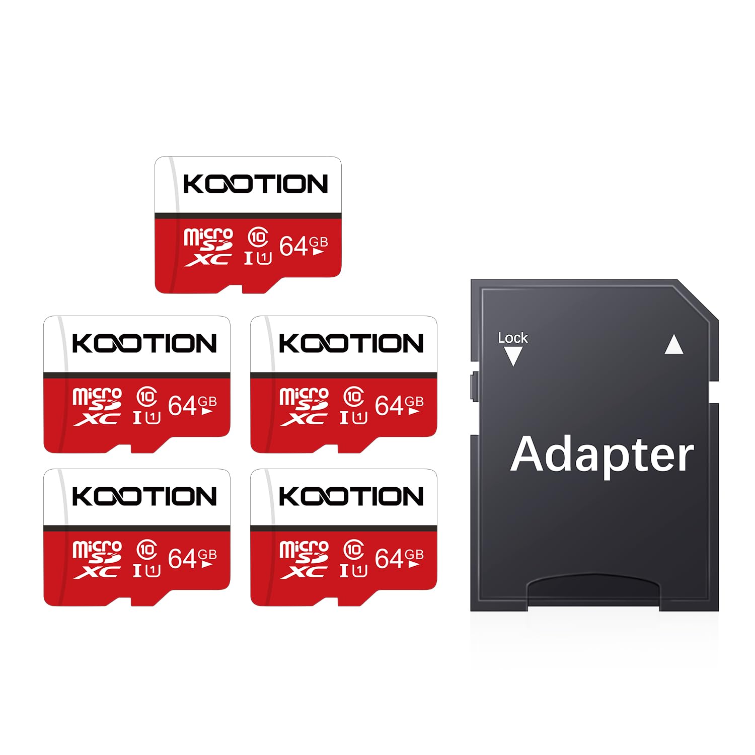 Amazon.com: KOOTION 64GB Micro SD Card 5 Pack Micro SDXC Memory Card ...