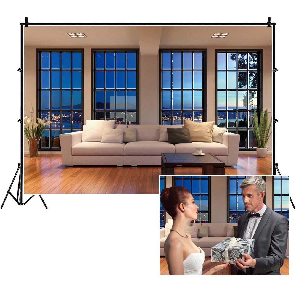 Buy Window Backdrop,Yeele 5x4ft Living Room Interior Sofa Office French ...