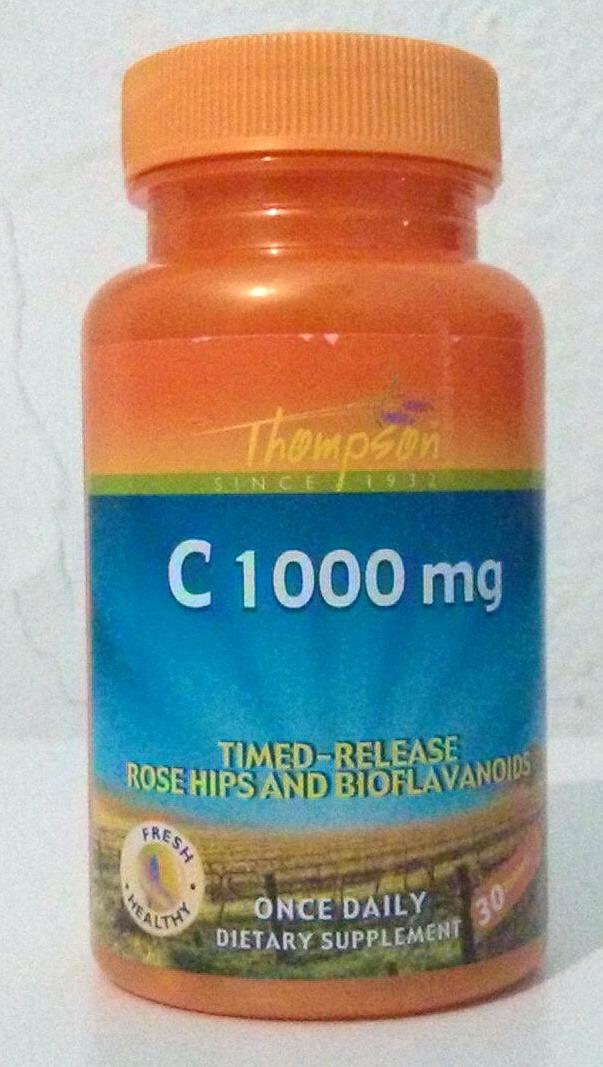 Amazon.com: Thompson TR Vitamin C, Tablet (Btl-Plastic) 1000mg 30ct ...
