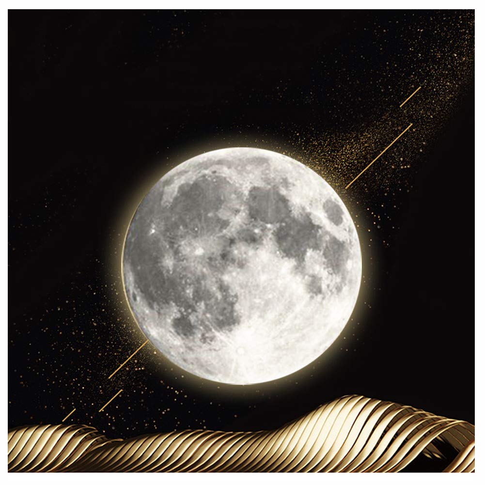 Buy Zulux 3D Moon Light - 10" LED Luna Lamp with Remote Control, 12 ...