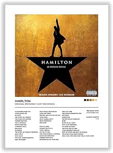 Amazon.com: Generic Hamilton Broadway Cast Recording Poster Print Minimalist Poster Album ...