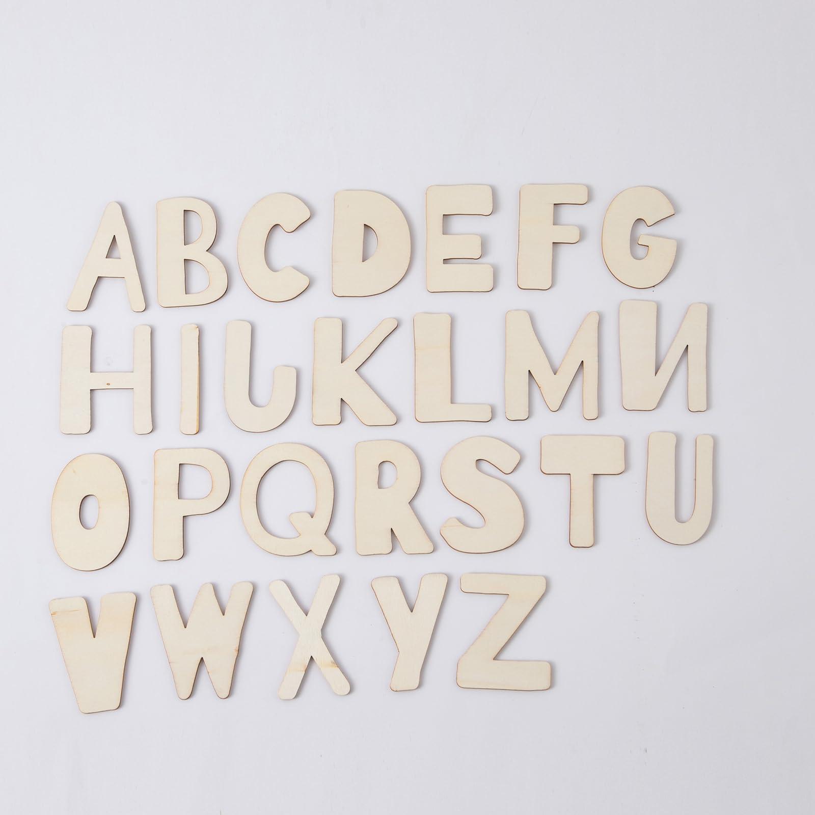 Amazon.com: Xhqsulsclac 248 Pieces Wooden Letters 1.3 Inch Crafts ...