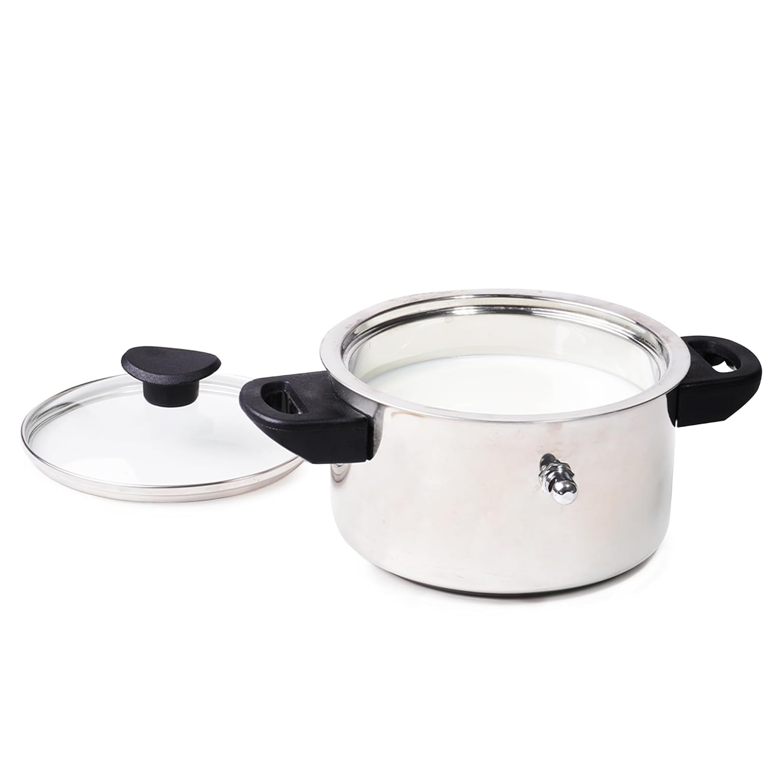 Buy The Indus Valley Stainless Steel Milk Cooker/Boiler/Pot with Glass ...