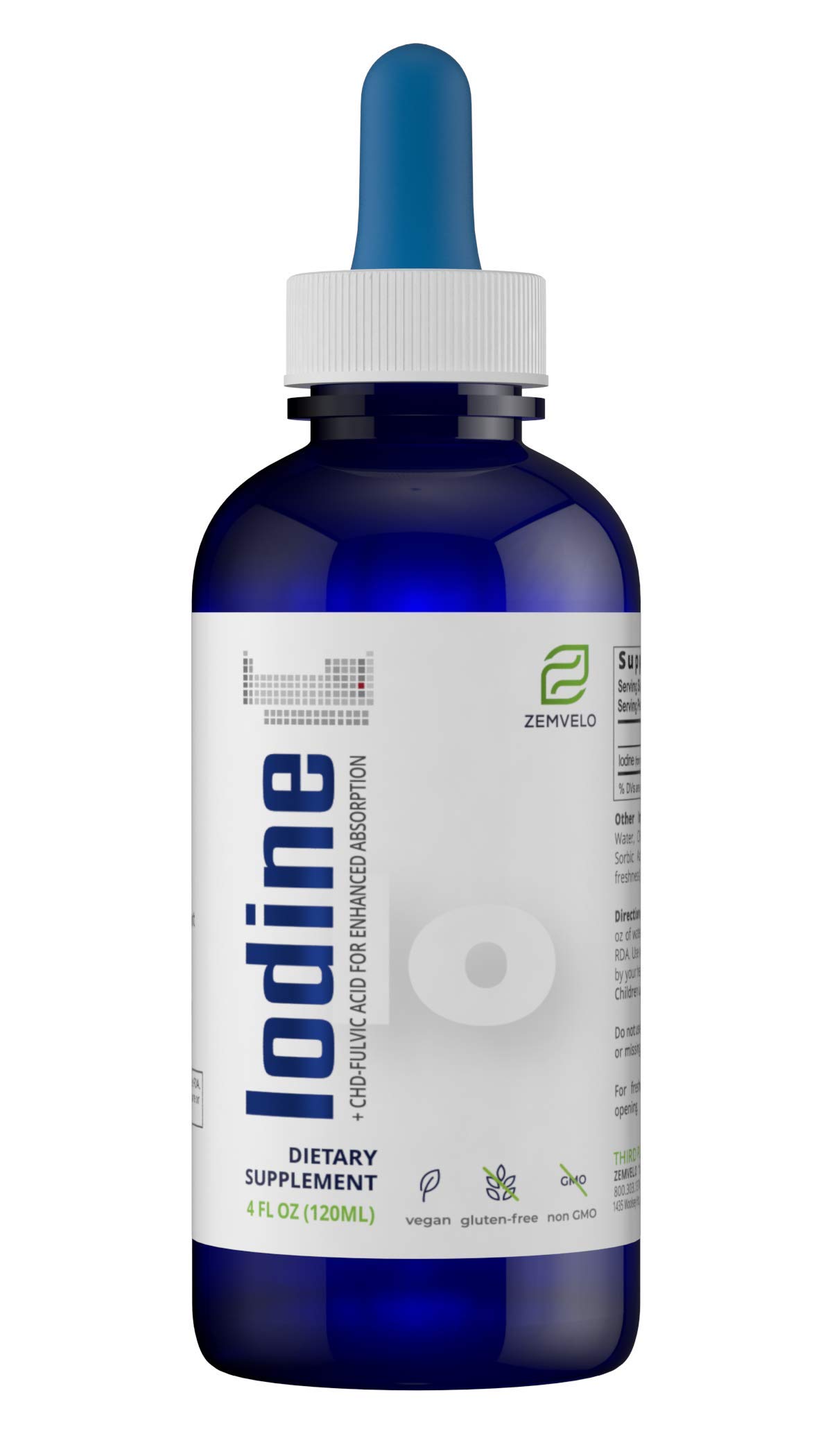 Buy Liquid Iodine Drop Supplement | 800 Servings-Great Value | Sea Kelp ...
