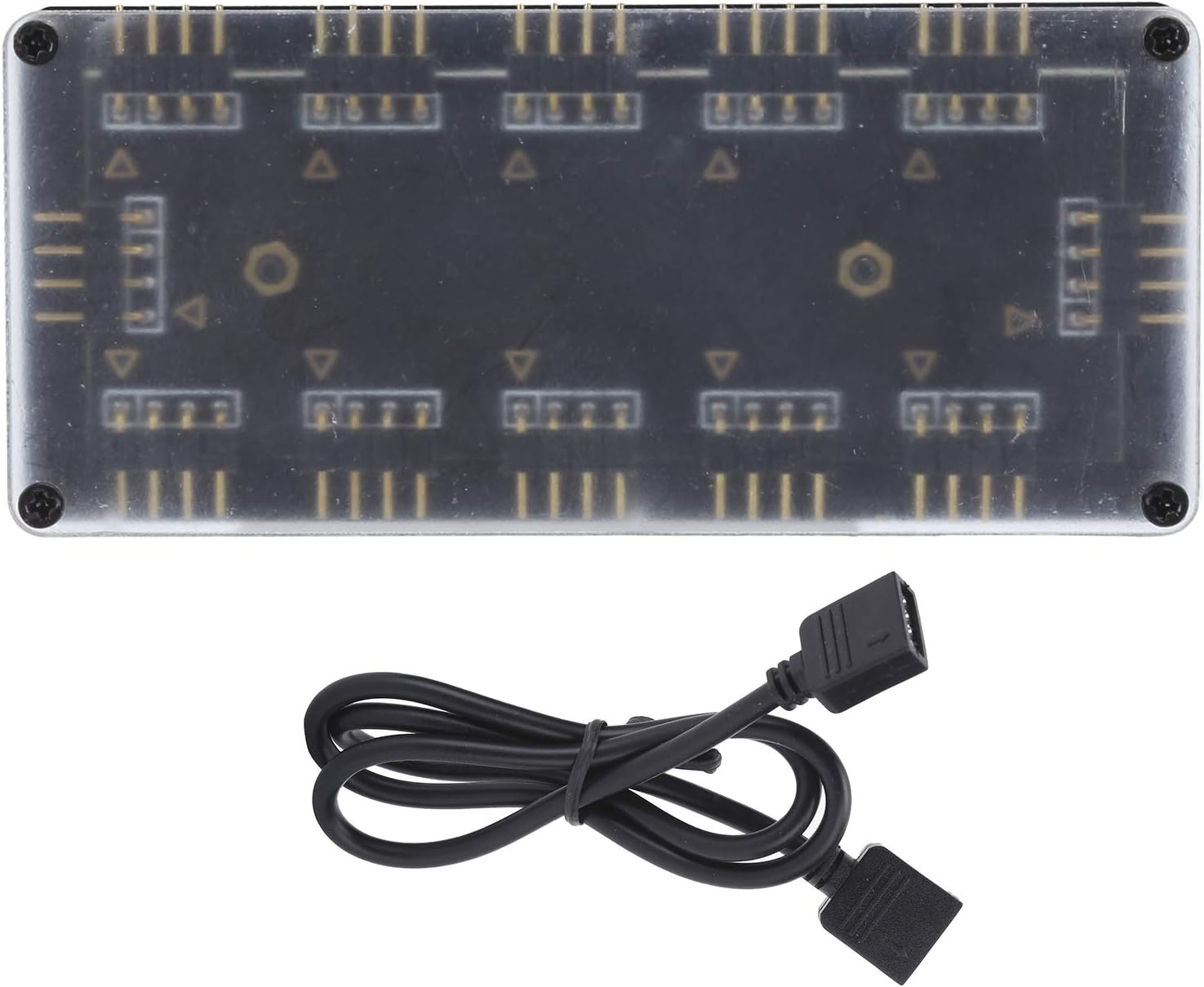 Amazon.com: Socobeta 12V 4pin RGB LED Splitter 11Port Hub RGB ...