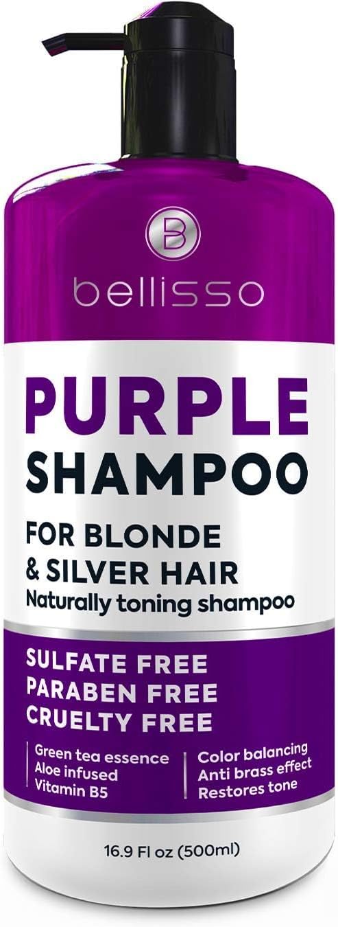 Amazon.com: Morena Mia Purple Shampoo for Blondes Hair -16.91 Fl Oz ...