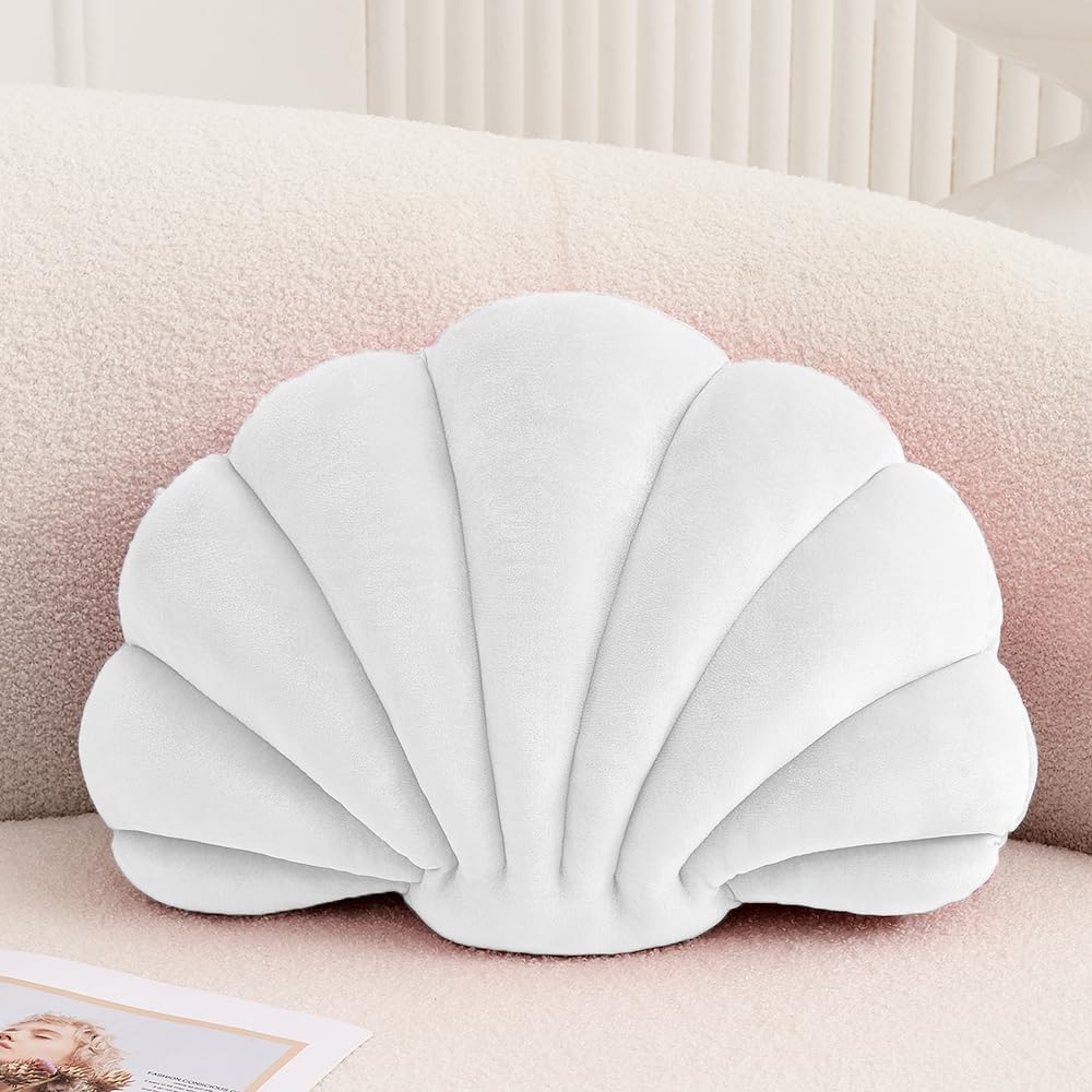 Amazon.com: XIAIJIA Seashell Decorative Pillow Shell Shaped Throw ...